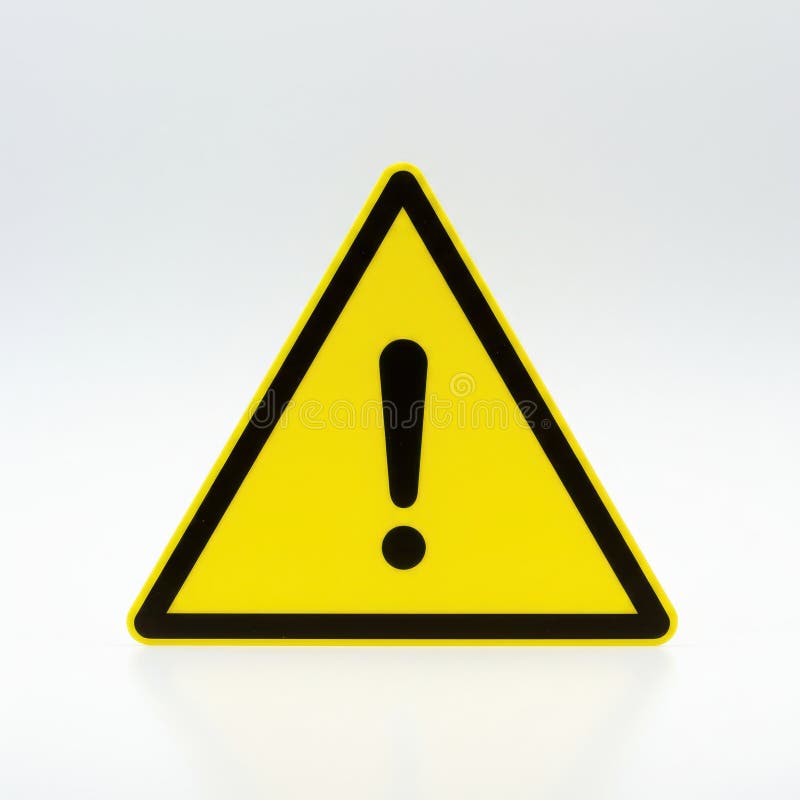 Exclamation Mark Sign Isolated on White Background for Safety and ...