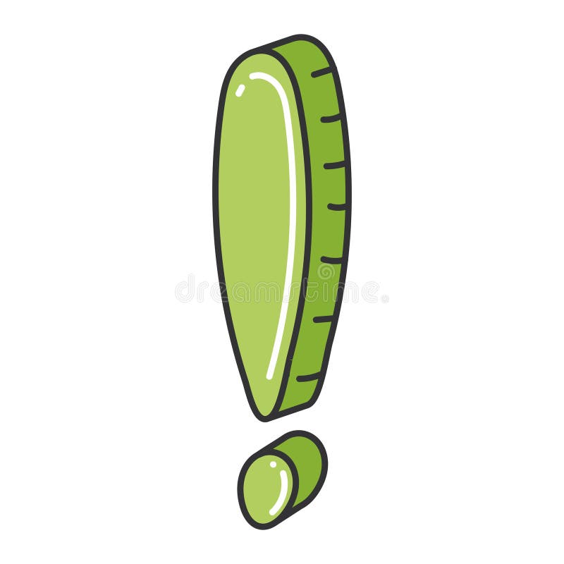 Exclamation Mark Sketch Icon Hand Draw Vector Stock Vector ...