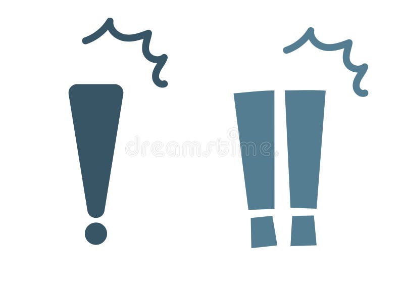 Exclamation Mark Speech Bubble Exclamation Stock Vector - Illustration ...