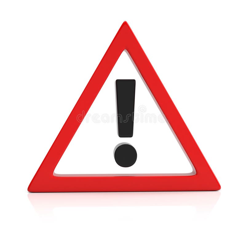 Exclamation mark stock illustration. Illustration of isolated - 92234886