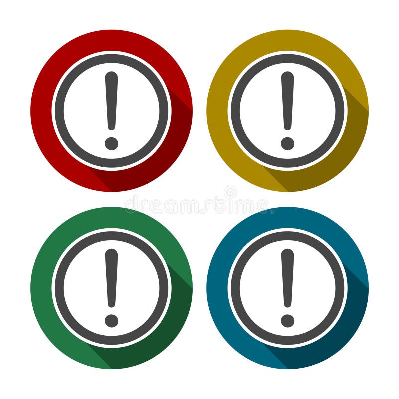 Exclamation Mark Vector Icons Stock Vector - Illustration of design ...