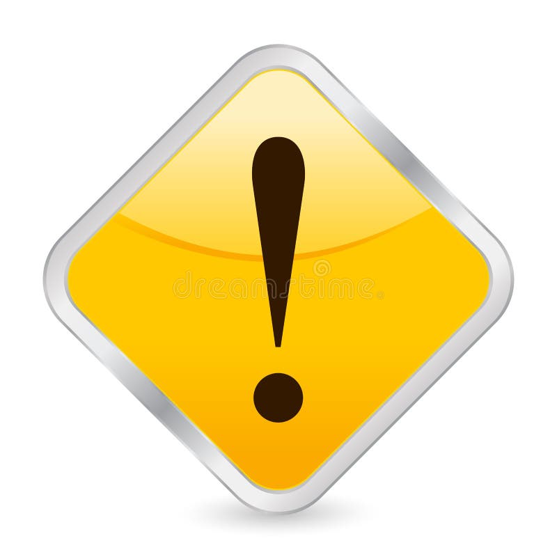 Empty yellow square icon stock vector. Illustration of rounded - 6170050