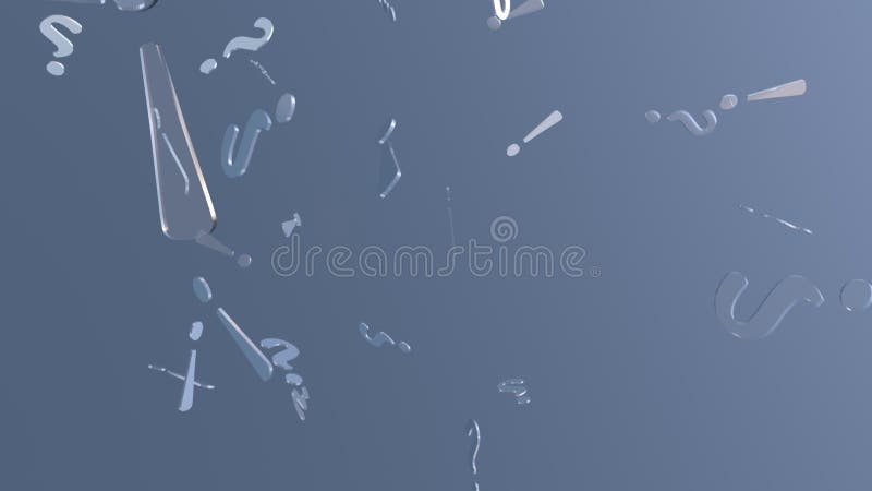 Exclamation Marks Dynamic Animation 4K , Falling of Exclamation Marks ...