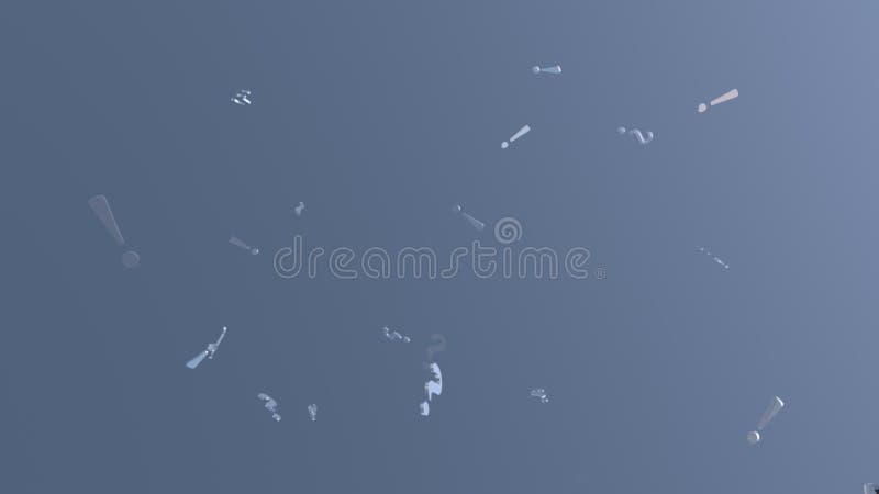 Exclamation Marks Dynamic Animation 4K , Falling of Exclamation Marks ...