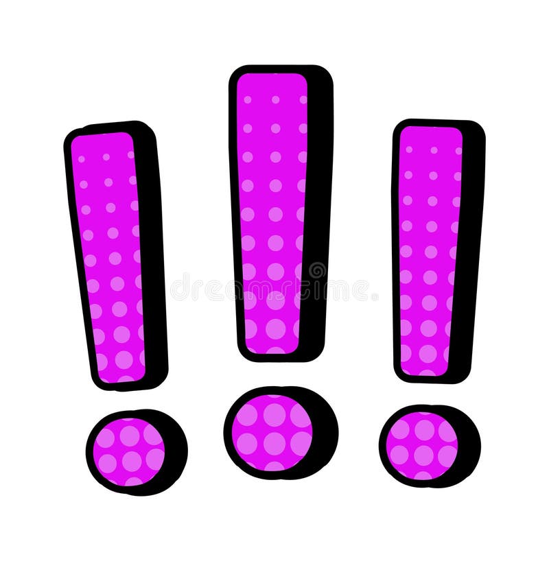 Exclamation Point Comic stock vector. Illustration of attention - 276002620