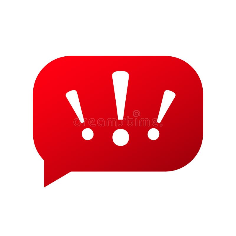 Exclamation Point Icon Attention Alert Sign Stock Illustration ...