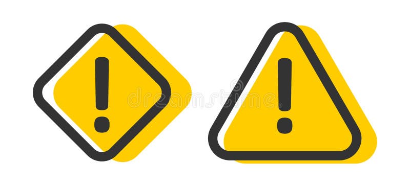 Exclamation Danger Icon. Hazard Symbol. Sign Risk Vector Stock ...