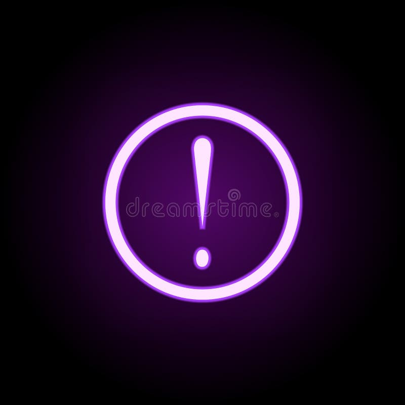 Neon Exclamation Point Stock Illustrations – 567 Neon Exclamation Point ...