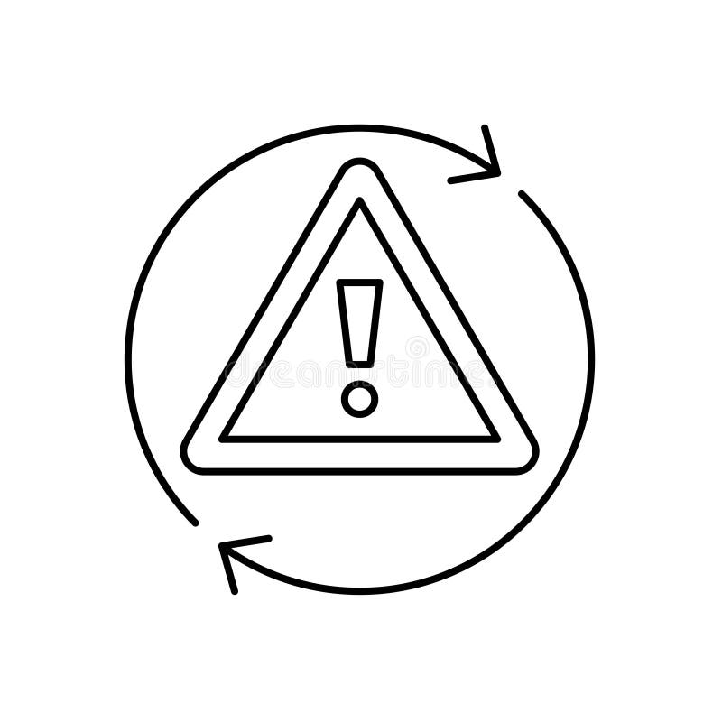 Triangle Exclamation Point Pictogram Stock Illustrations – 723 Triangle ...