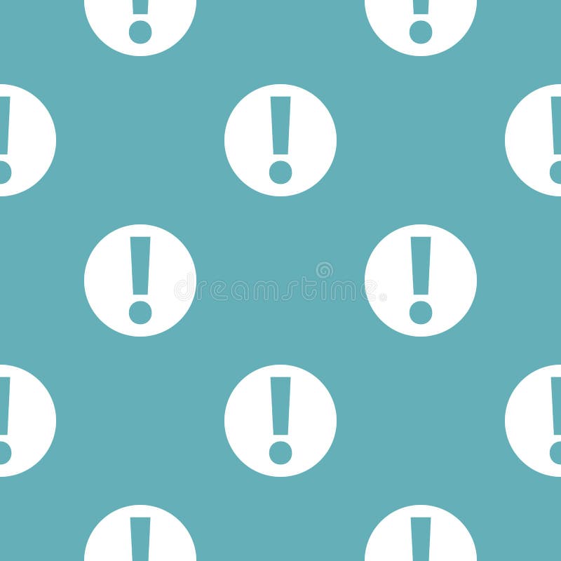 Exclamation Point Pattern Seamless Blue Stock Illustration ...