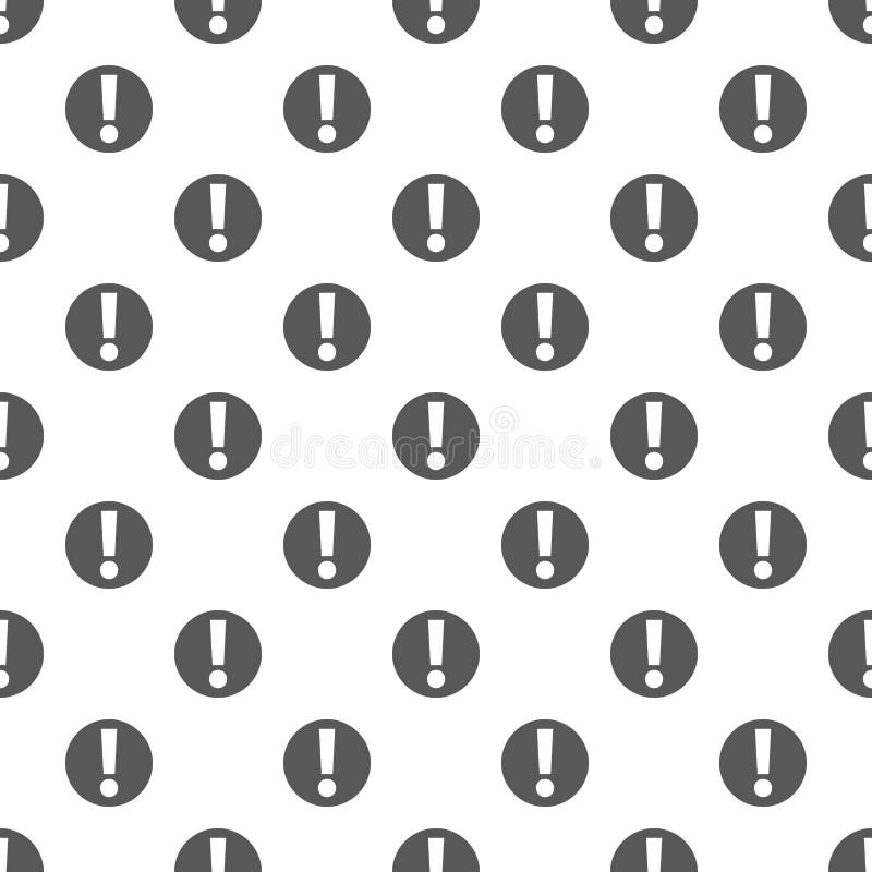 Exclamation Point Pattern Seamless Stock Vector - Illustration of ...