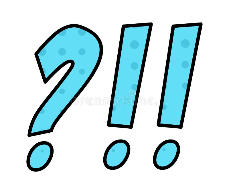 Exclamation Point and Question Mark Stock Vector - Illustration of ...