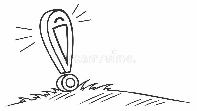 Exclamation Point with Radiating Lines Idea Attention Symbol Vector ...
