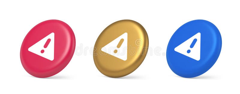 Exclamation Point Triangle Button Attention Advice Mark Important ...