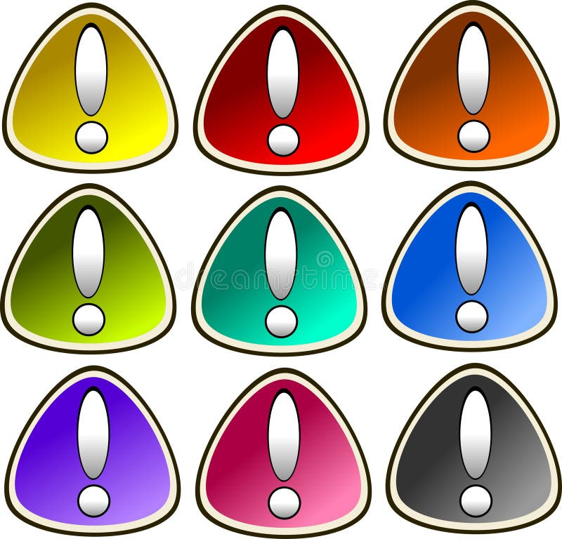 Exclamation sign 1 stock illustration. Illustration of pressure - 8766038