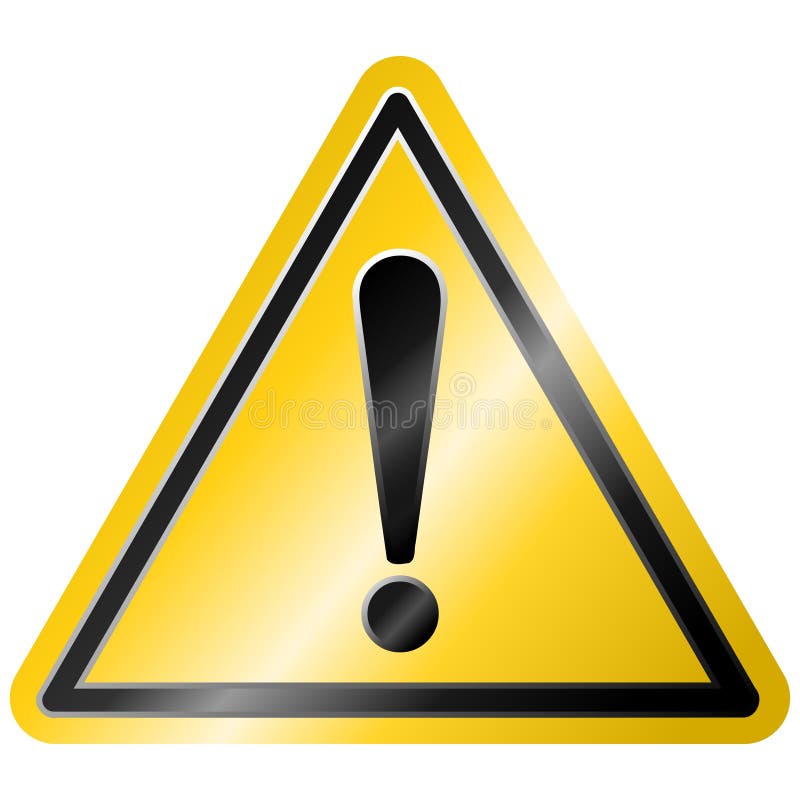 Red Exclamation Mark Inside Triangle Stock Illustration - Illustration ...