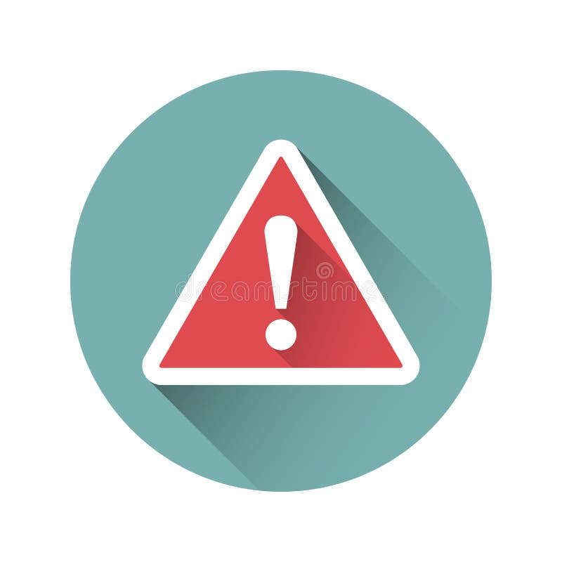 Exclamation Sign, Danger Sign in a Flat Design. Vector Illustration ...