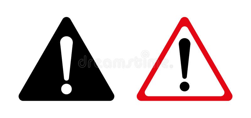 Exclamation Sign, Danger Warning, Isolated, Caution Icon Warning Symbol ...