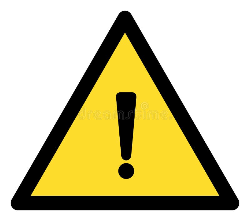 Exclamation and Warning Sign Set Stock Vector - Illustration of flat ...