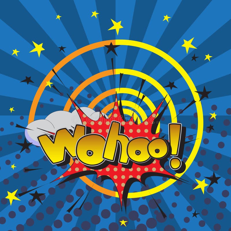 Word Woohoo! Triangular Colorful Letters Stock Vector - Illustration of ...