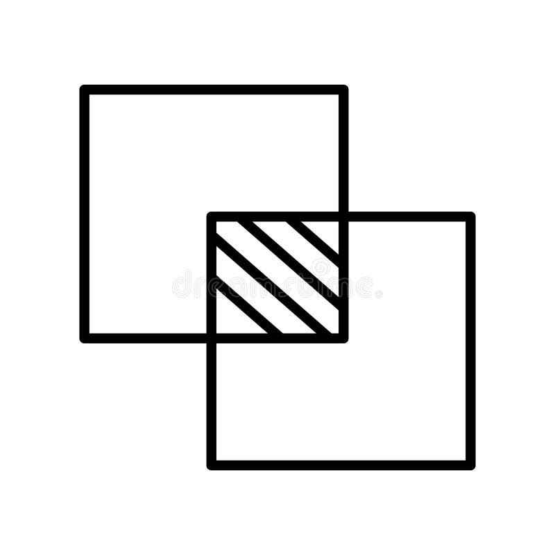 Exclude Icon. Thin Linear Exclude Outline Icon Isolated on White ...