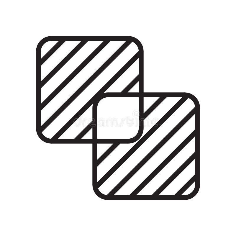 Exclude Icon Vector Sign and Symbol Isolated on White Background ...