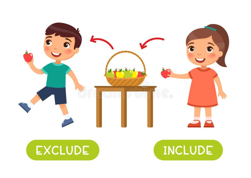 Exclude stock vector. Illustration of exclude, community - 25239167