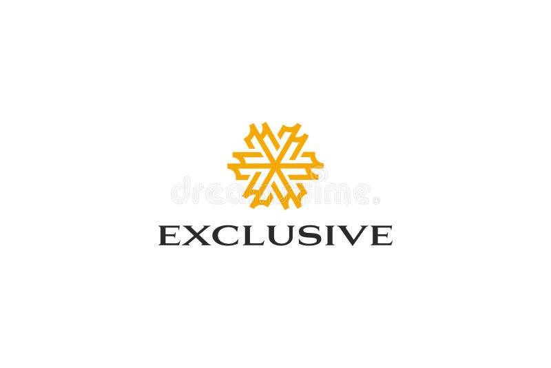 Exclusive Logo Monogram Abstract Geometric Shape Business Company Label ...