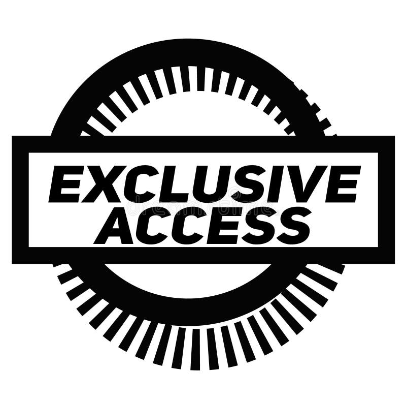 Exclusive Access Rubber Stamp Stock Vector - Illustration of choice ...