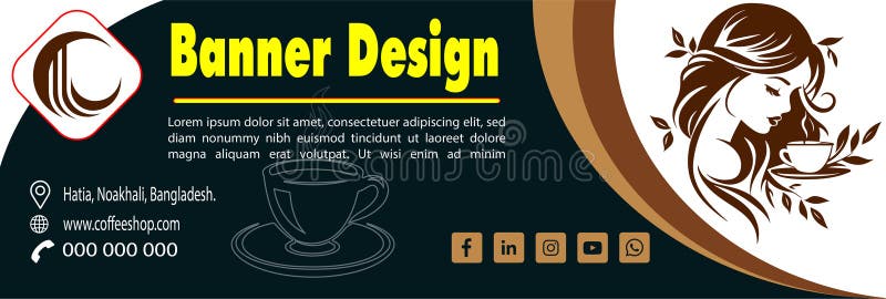 Exclusive Banner Design with Illustration Stock Vector - Illustration ...
