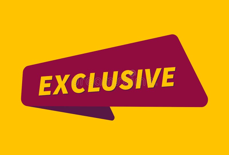 Exclusive banner design stock vector. Illustration of note - 26941491