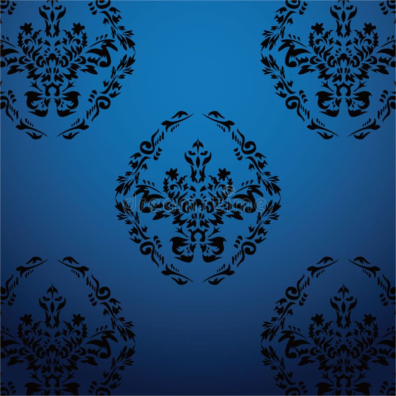 Exclusive Black Baroque Pattern Stock Vector - Illustration of revival ...