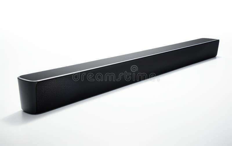 Exclusive Bluetooth Soundbar Experience on White Background Stock ...