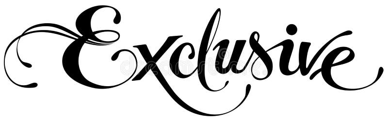 Exclusive - Custom Calligraphy Text Stock Vector - Illustration of ...