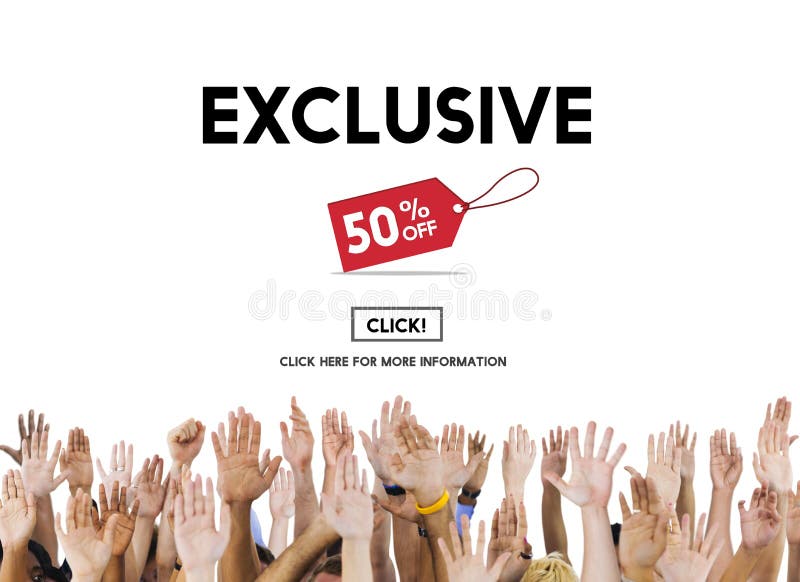 Exclusive Discount Limited Luxury Offer Private Concept Stock Photo ...