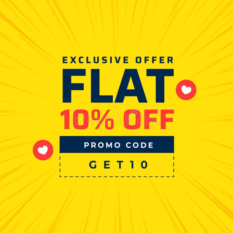 Exclusive Discount Voucher Code Template Get 10 Percent Off Stock ...