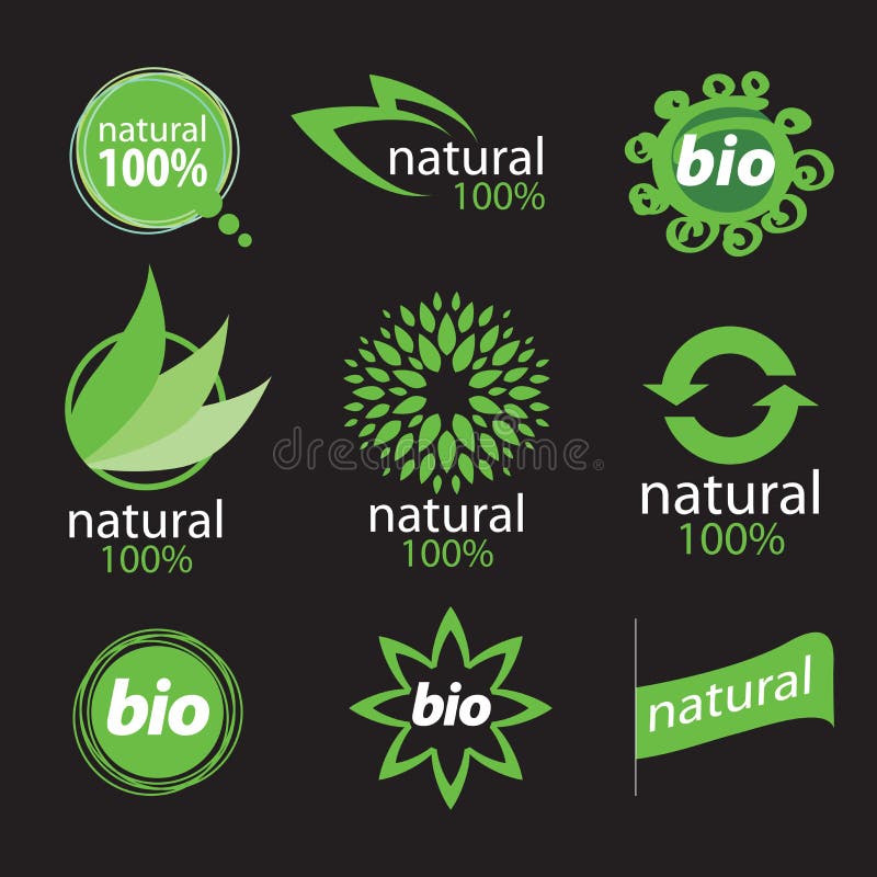 Exclusive Eco Logo Natural Products Stock Illustrations – 12 Exclusive ...