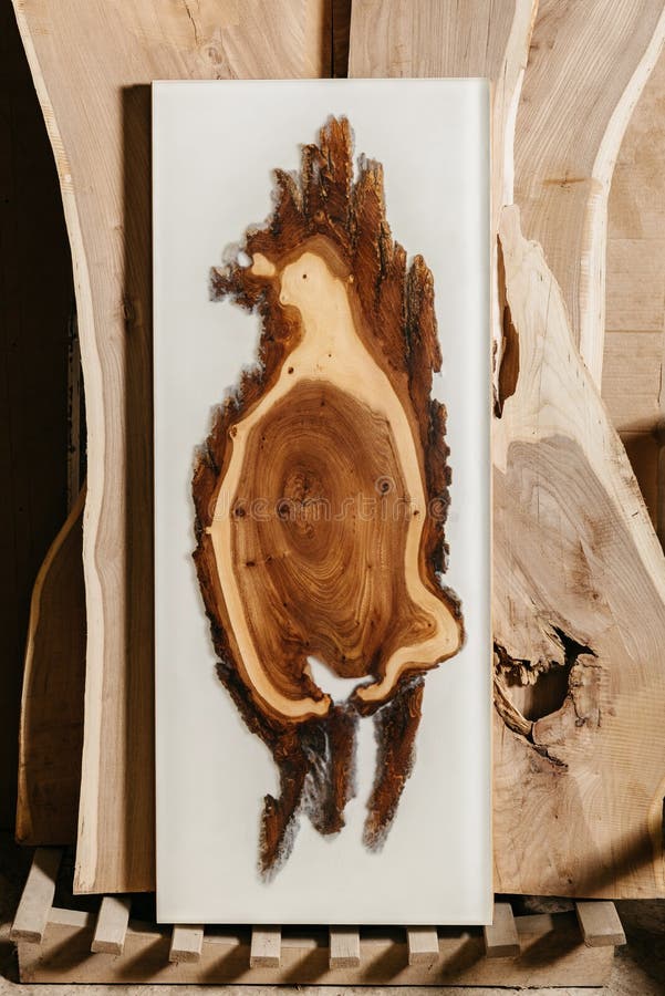 Exclusive Handmade Table of Solid Wood and Epoxy Resin on the ...