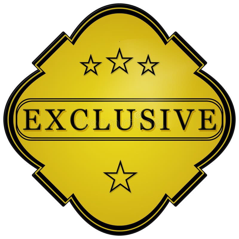 Exclusive icon stock illustration. Illustration of excellent - 22170606