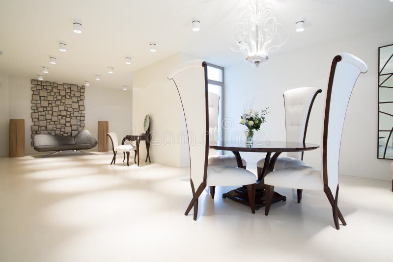 Exclusive Interior with Modern Furniture Stock Image - Image of detail ...