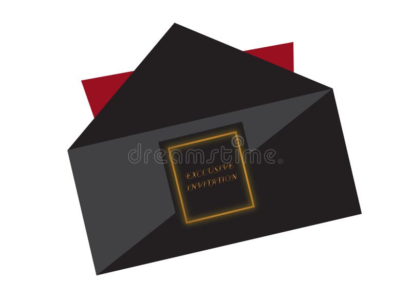 Exclusive Invitation Card Design in Retro Style Stock Vector ...