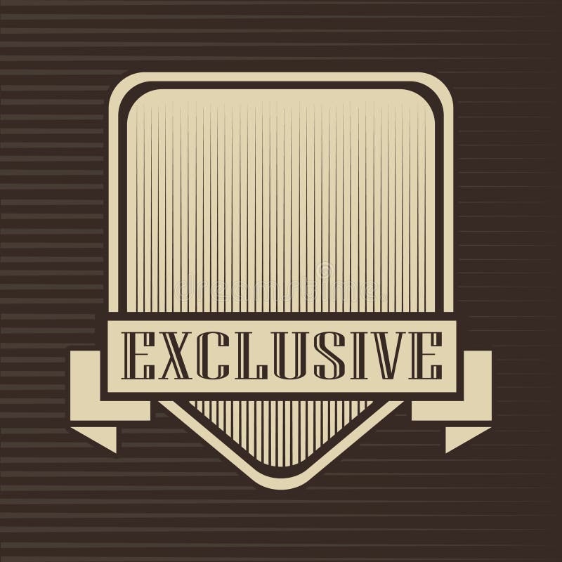 Exclusive Label. Vector Illustration Decorative Design Stock Vector ...