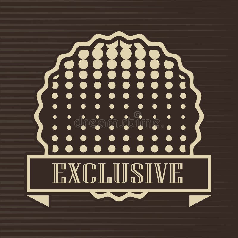 Exclusive Label. Vector Illustration Decorative Design Stock Vector ...