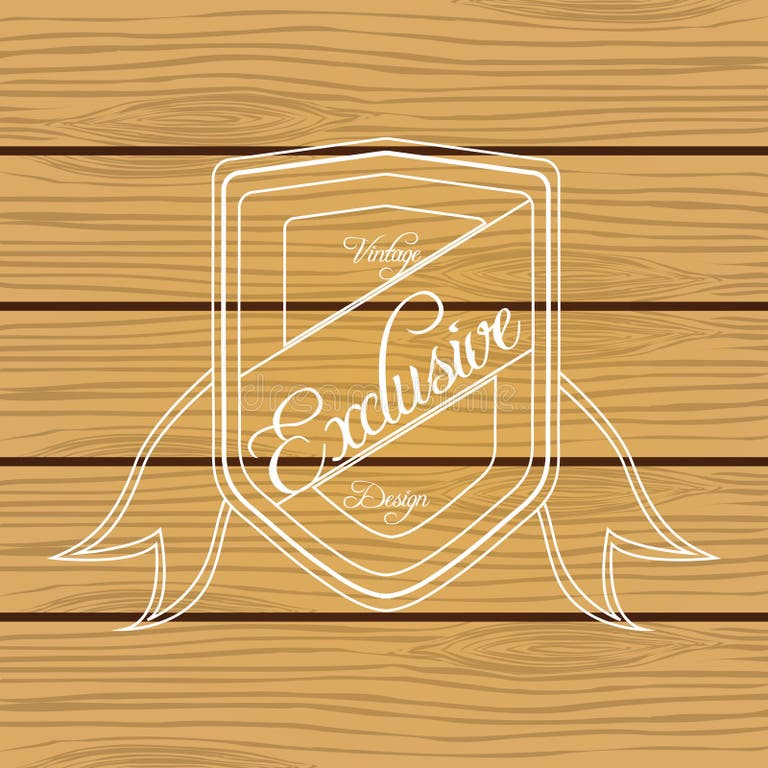Exclusive Label. Vector Illustration Decorative Design Stock Vector ...