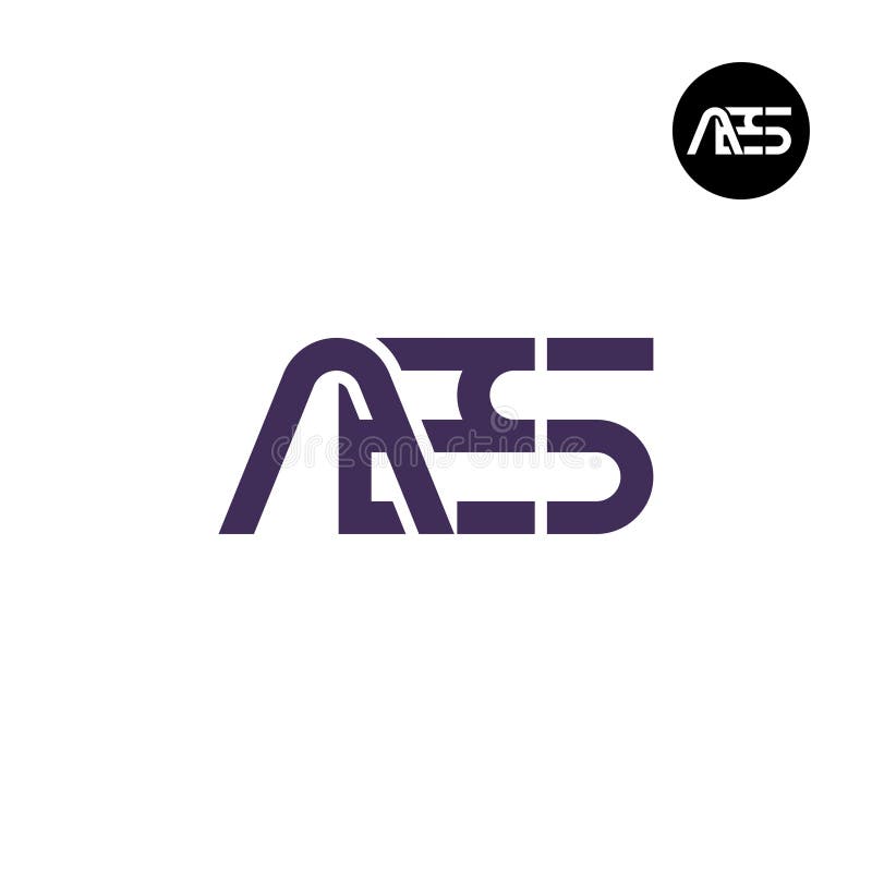 AES Logo Letter Monogram Design Stock Vector - Illustration of venture ...
