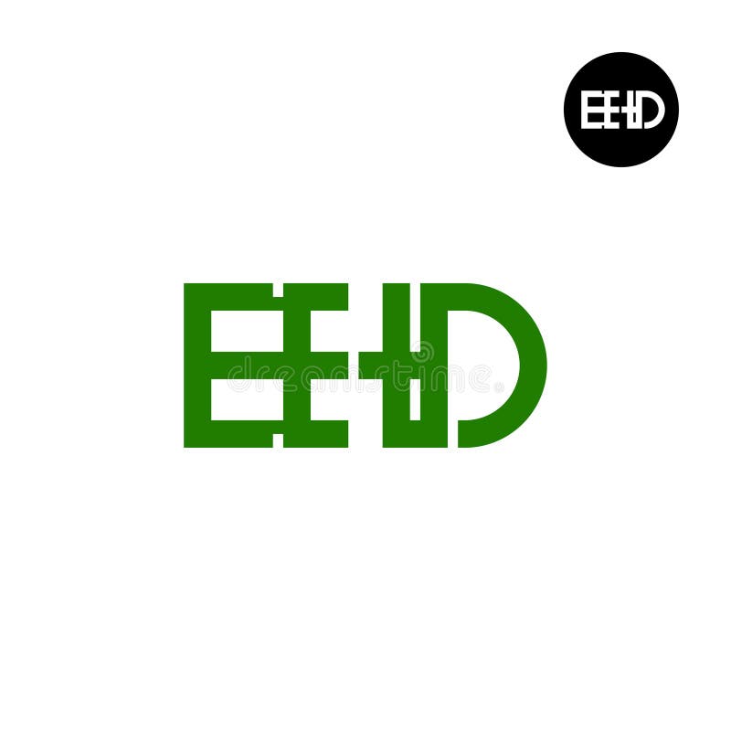 EHD Logo Letter Monogram Design Stock Vector - Illustration of company ...