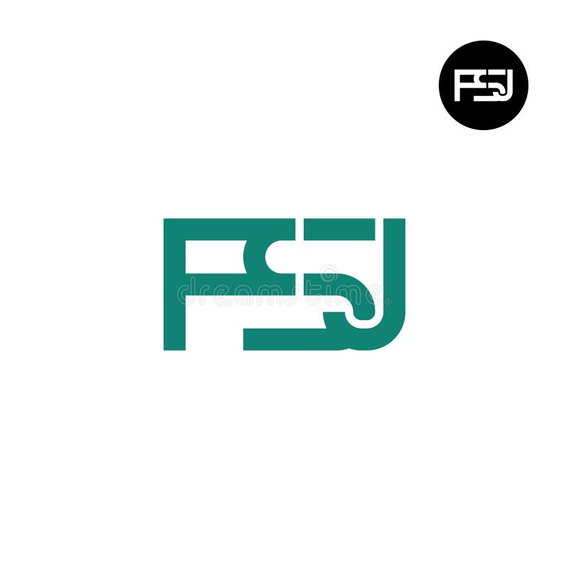 Letter FSJ Monogram Logo Design Stock Vector - Illustration of initial ...
