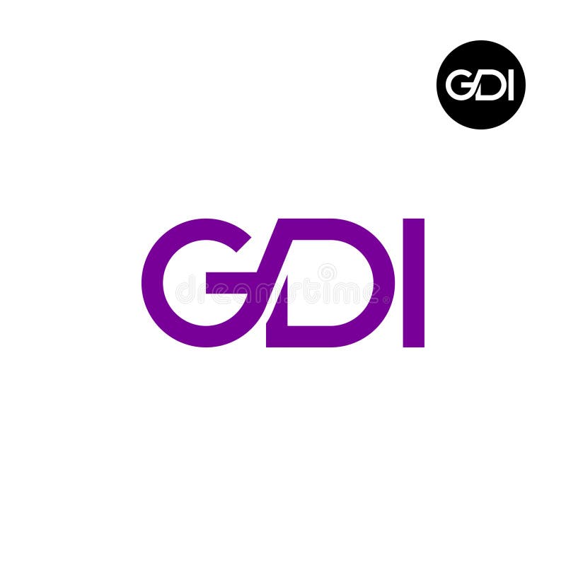 Letter GDI Monogram Logo Design Stock Vector - Illustration of logotype ...