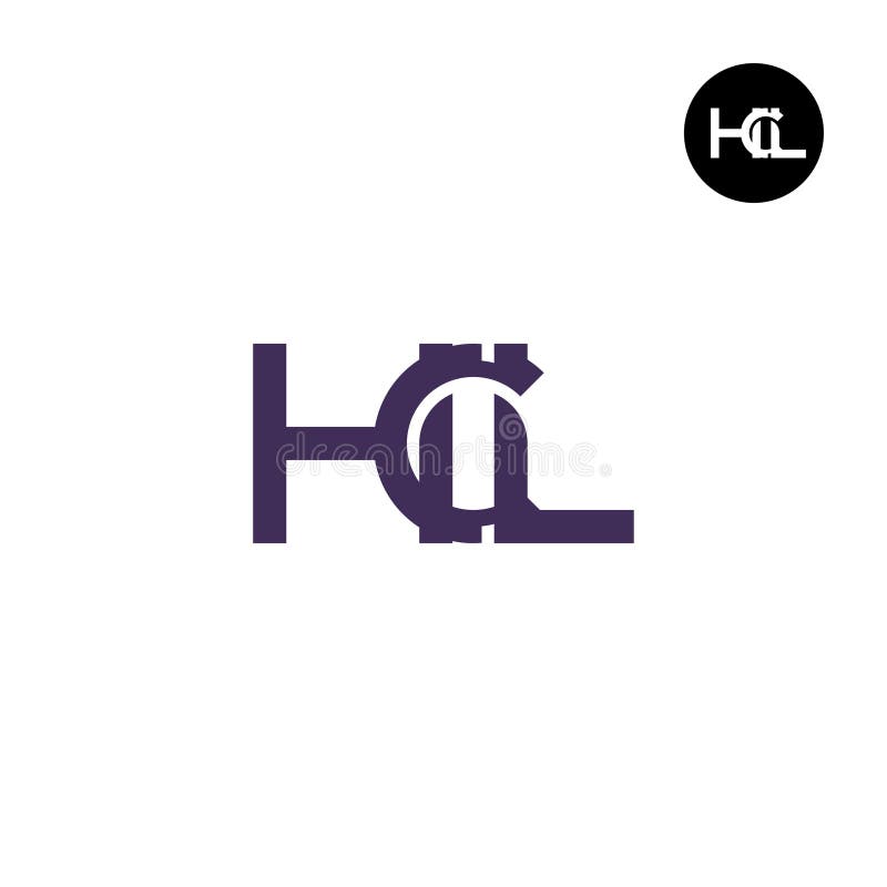 HCL Logo Letter Monogram Design Stock Vector - Illustration of logo ...
