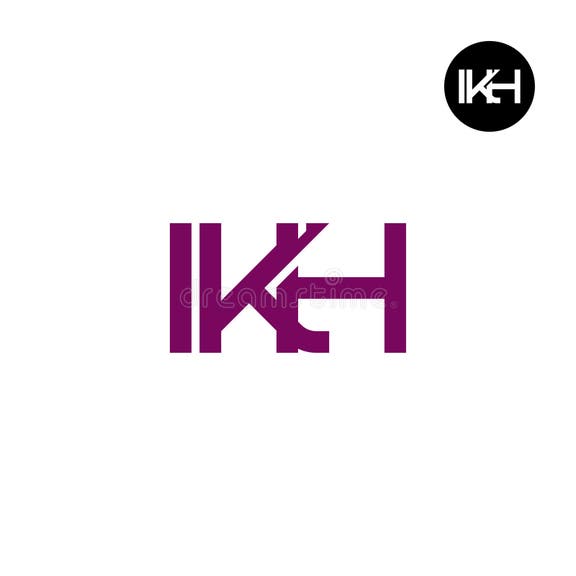 IKH Logo Letter Monogram Design Stock Vector - Illustration of ...